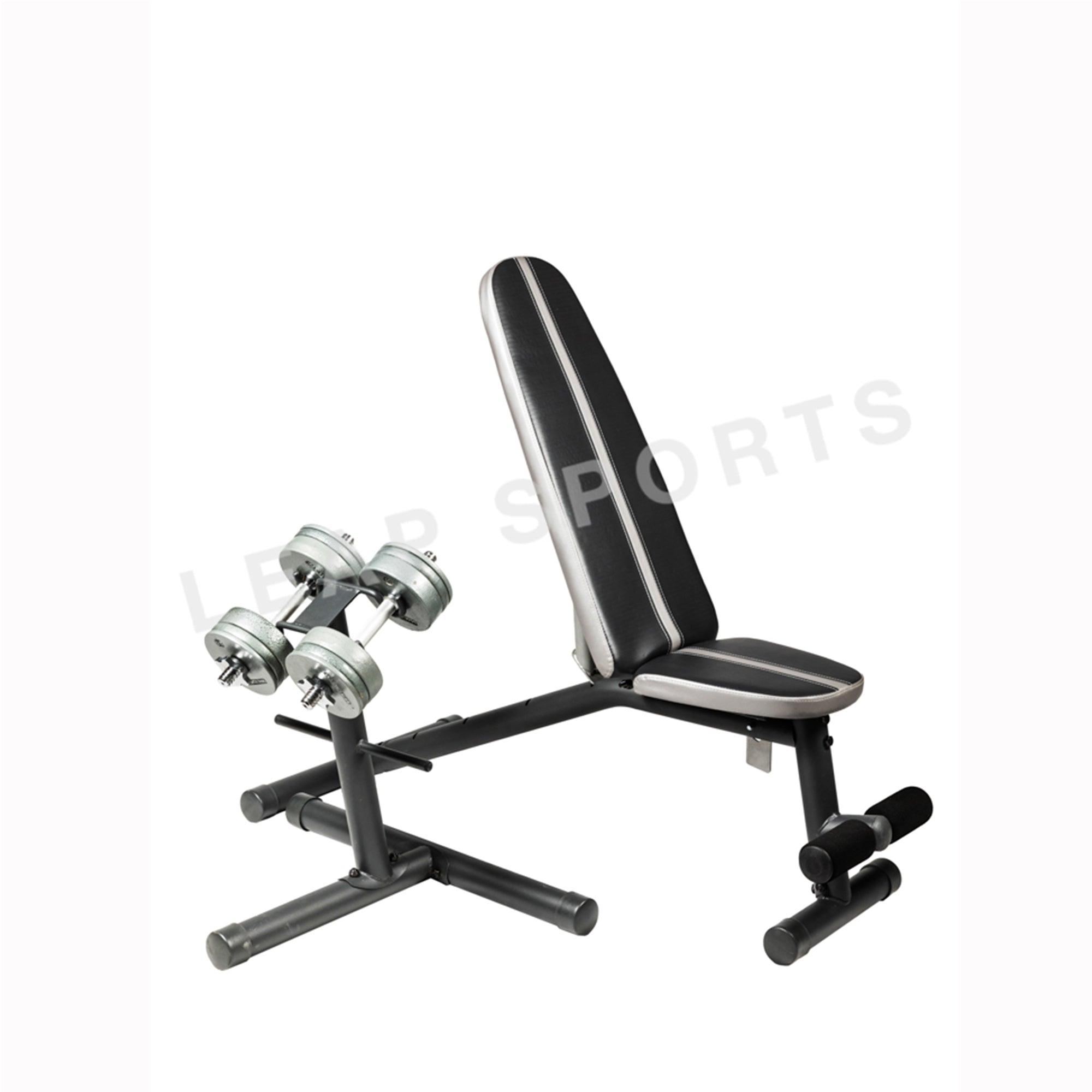 Leapsports - Adjustable FID Bench and Dumbbell Combo - Fitness ...